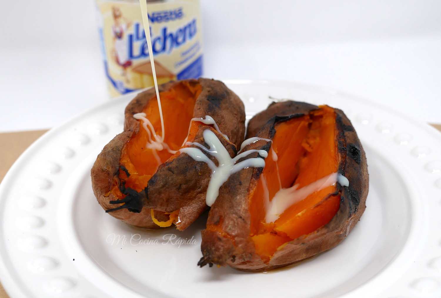 Camotes Horneados con Lechera - Mi Cocina Rápida