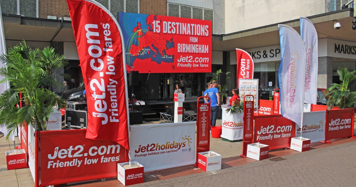 Birmingham Airport Photo Blog: Jet2 holds a promotion in Mell Square ...