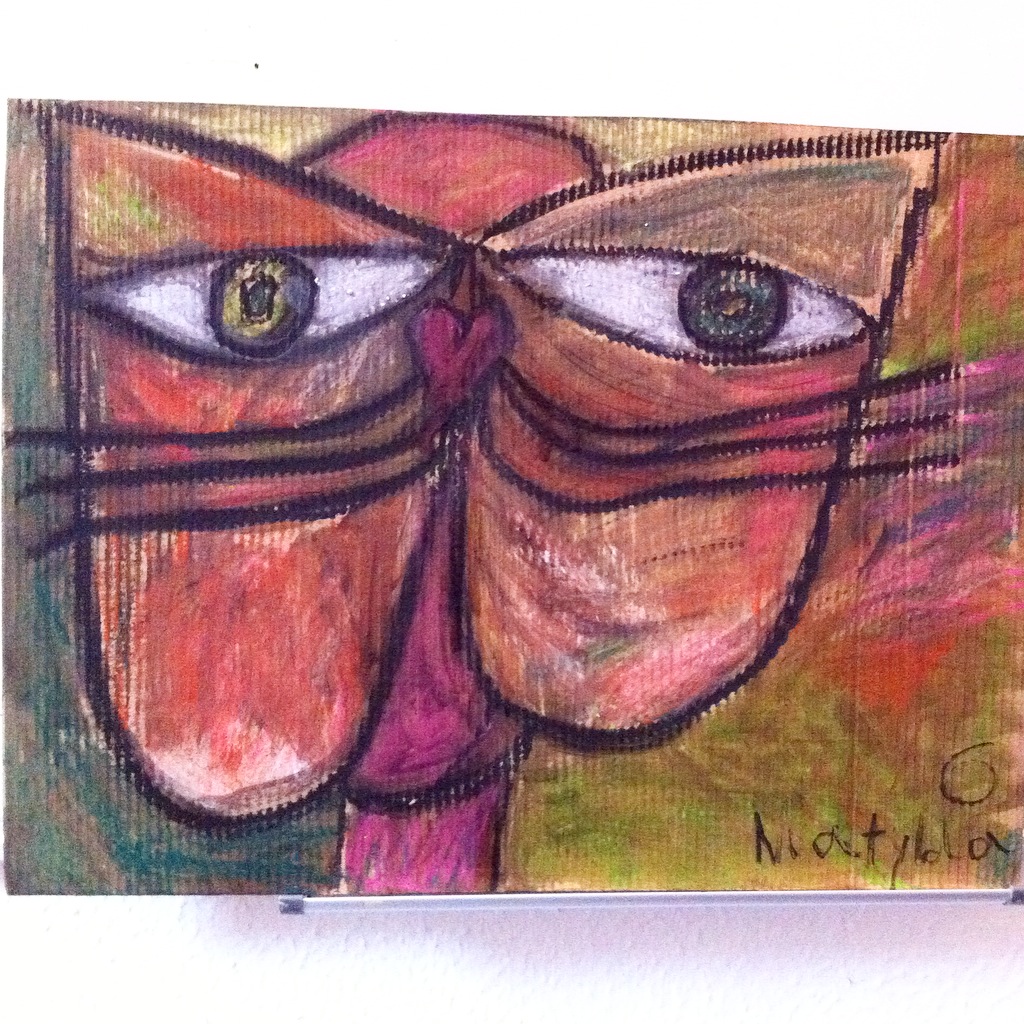 Art Room Britt: Paul Klee Cat and Bird in Oil Pastel