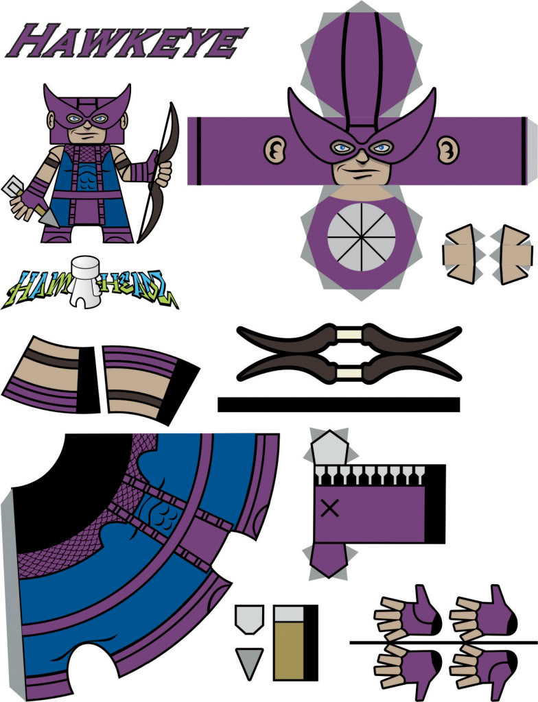 papercraft: The Avengers (hammerhead style)