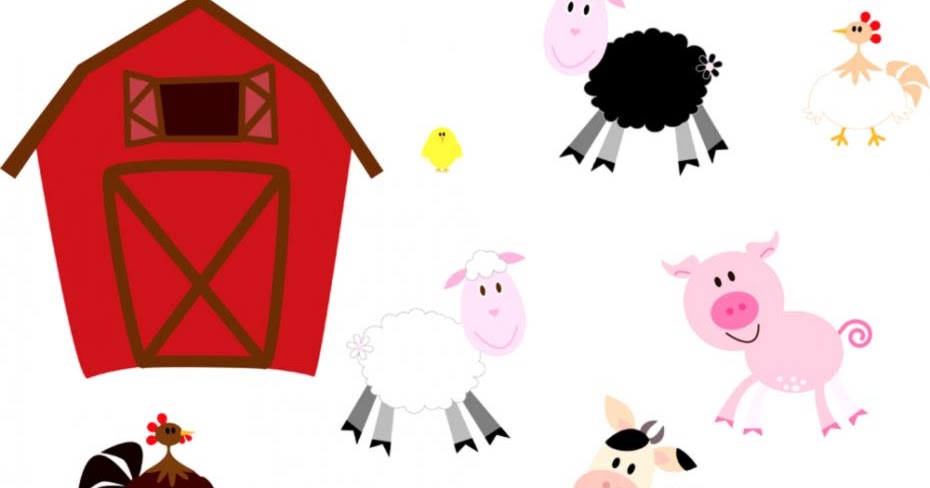 Cute Cartoon Baby Farm Animals Cartoon Baby Farm Animals Bundle (903041 ...