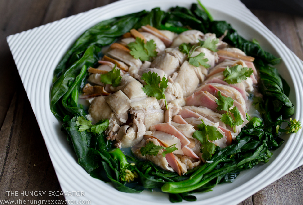 The Hungry Excavator: Mum's Ham, Abalone & Kailan Jade Chicken Recipe ...