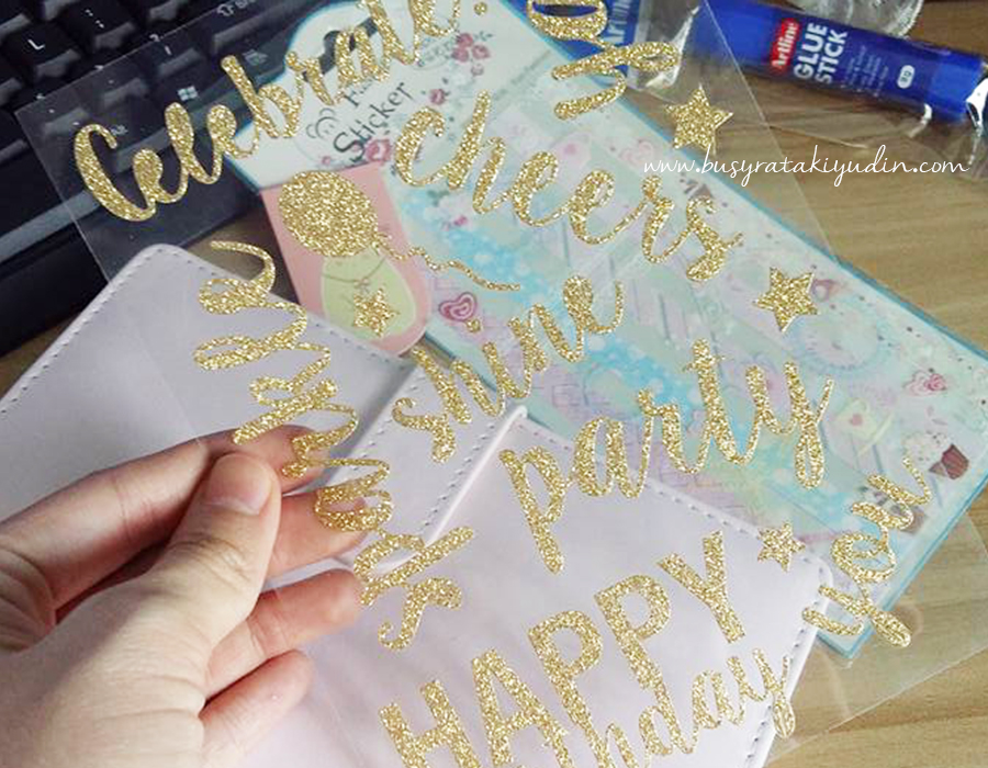 BELI STICKER GLITTER DI MR DIY MEMANG MURAH