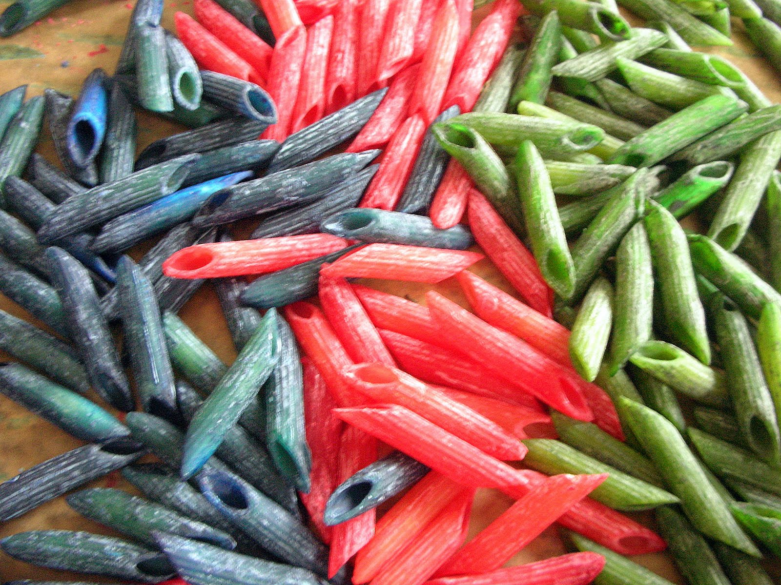 The Good Enough Parent: Dyed pasta and threading