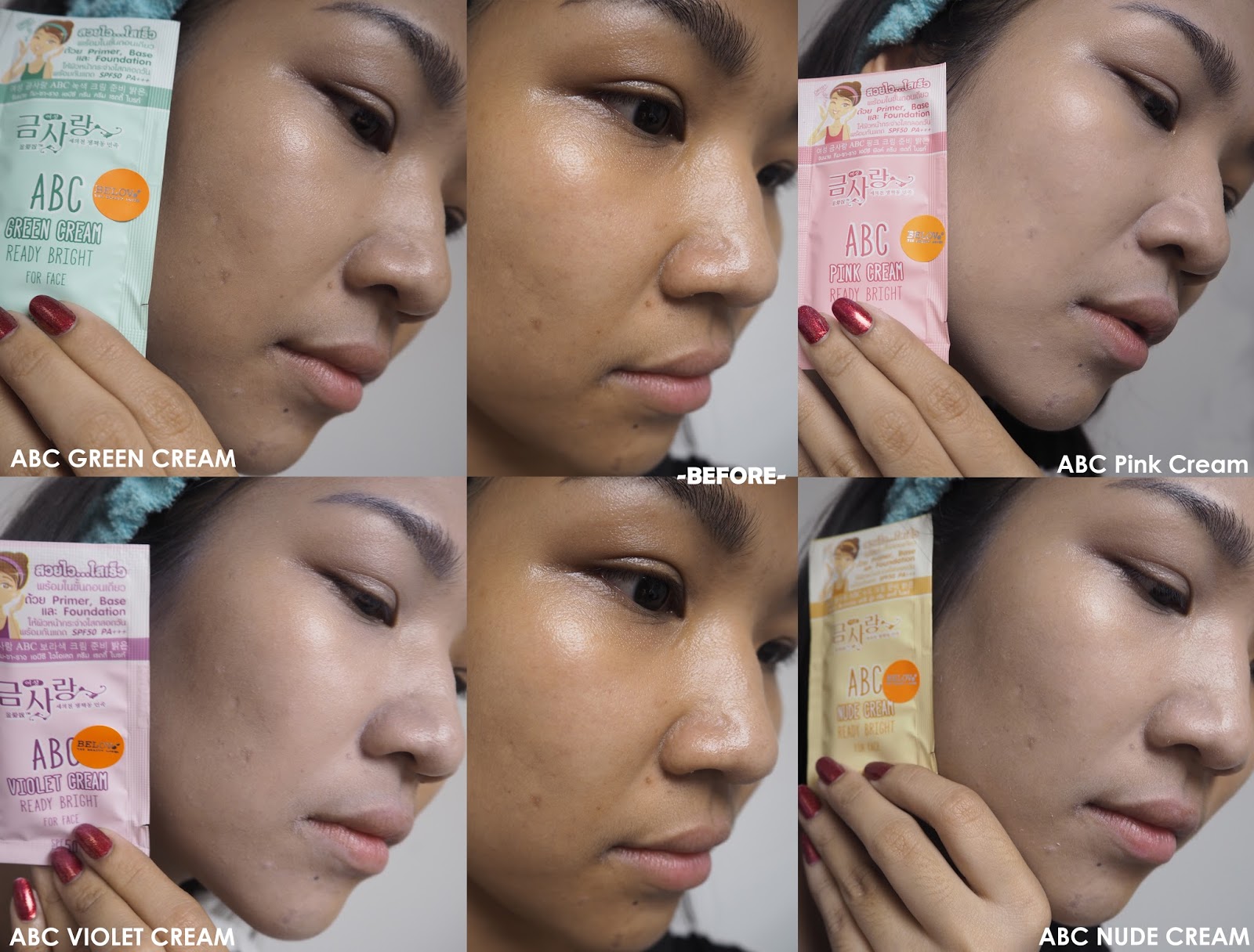 แกะซอง JINNAI ABC CREAM รีวิวทั้ง 4 สูตร | Kaosuaylunla Diary