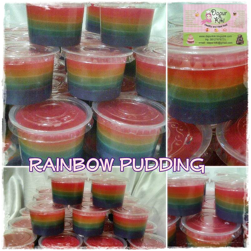 Dapur Kiki: Rainbow Pudding
