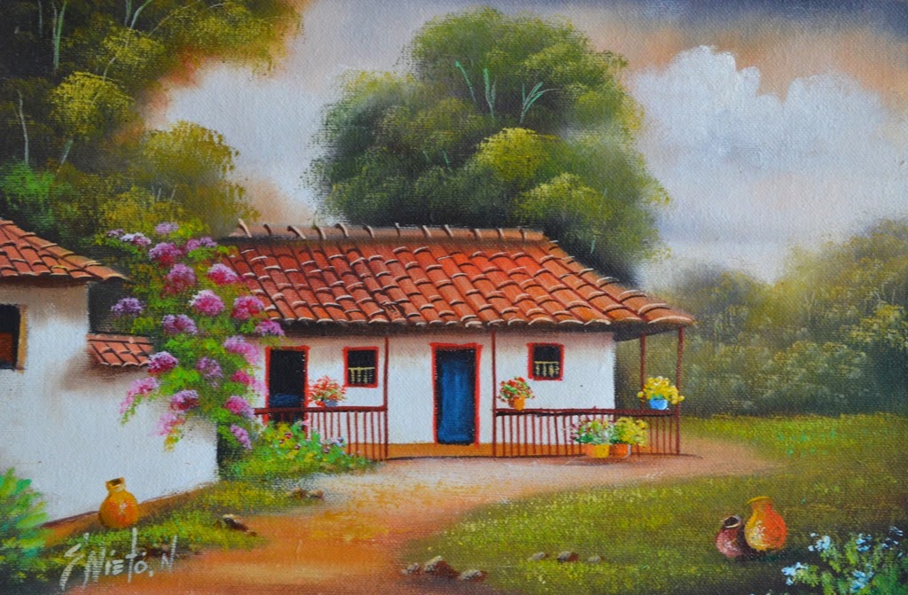 El arte es su máxima expresión : Pinturas de Paisajes Coloniales ...