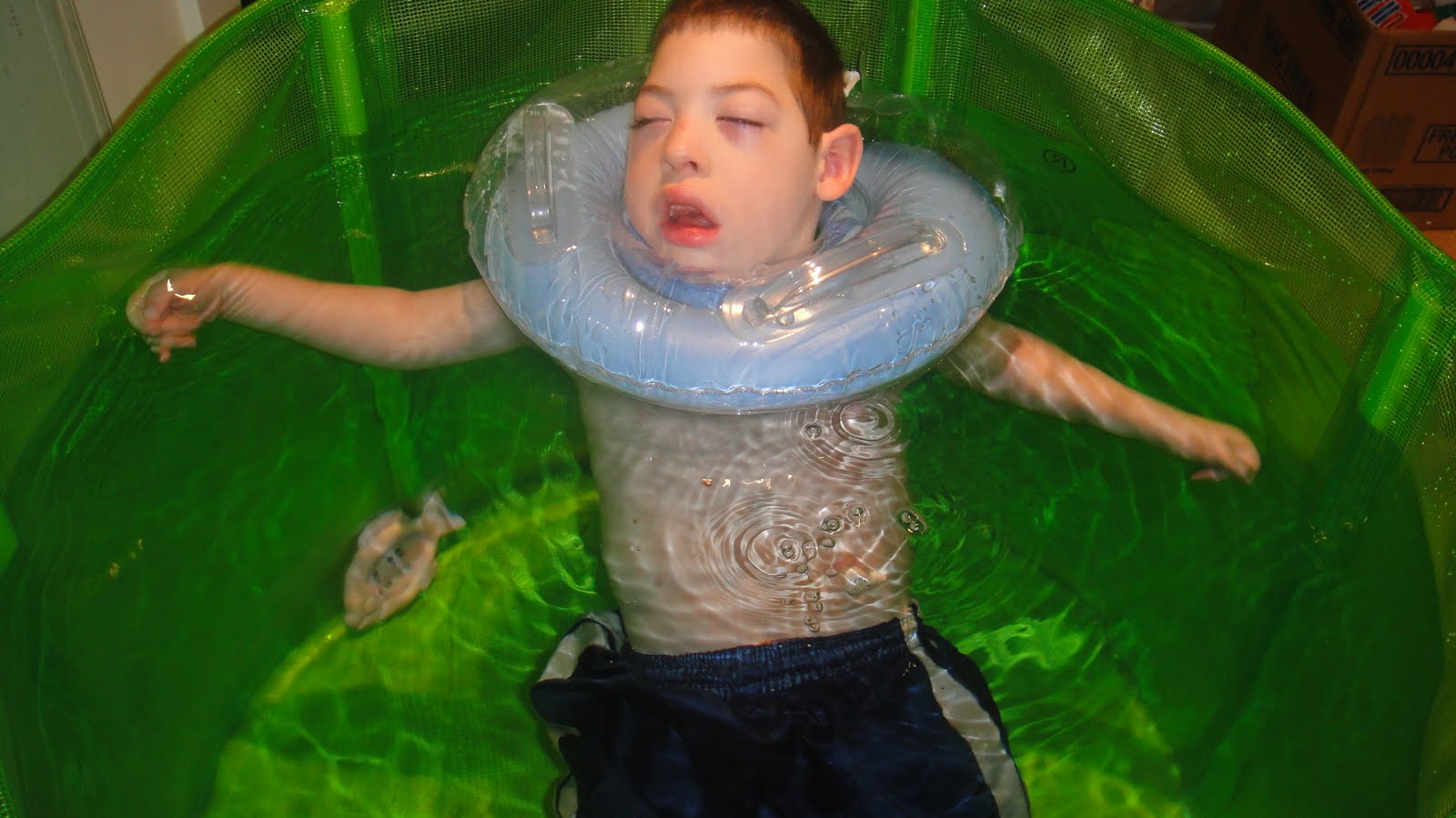 He Maketh No Mistakes: Waterway babies neck collar/pool