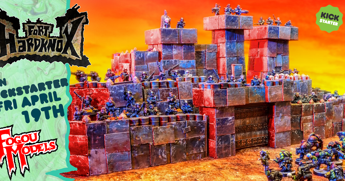 Wargame News and Terrain: Fogou Models: Post-Apoc Fort Hardknox ...