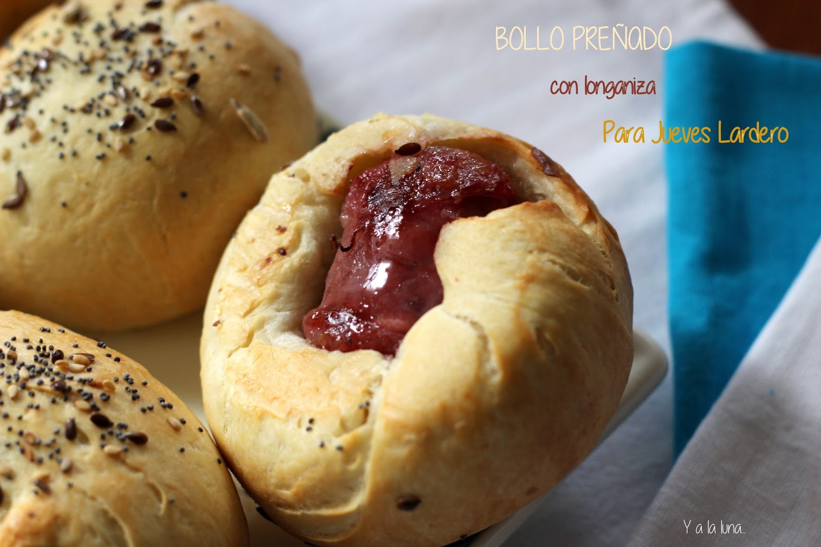 Y a la luna se le ve ve el ombligo...: Bollos Preñados con Longaniza ...