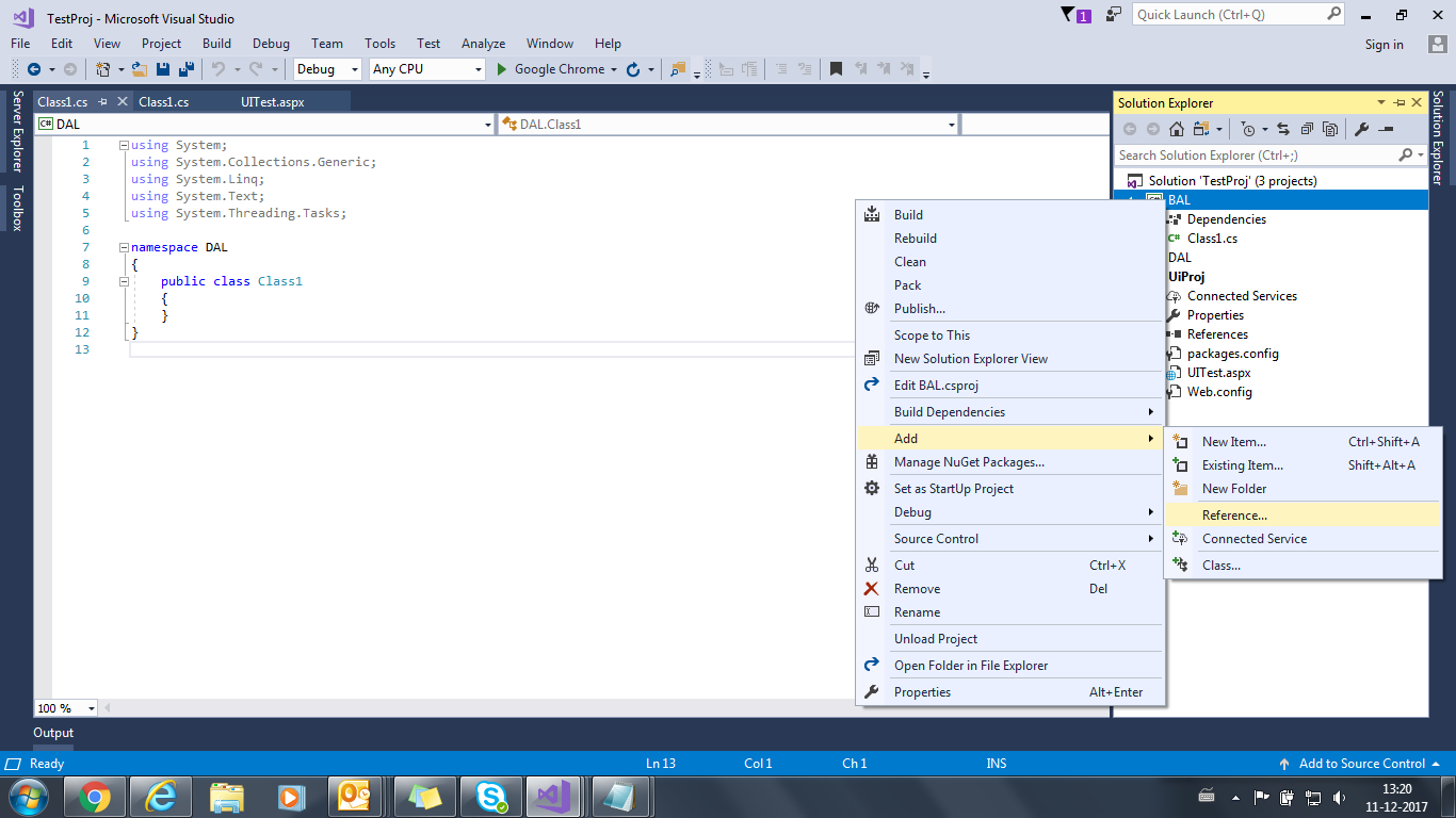 best way to add reference of Data Access Layer/Business logic layer and User interface - Dot Net ...