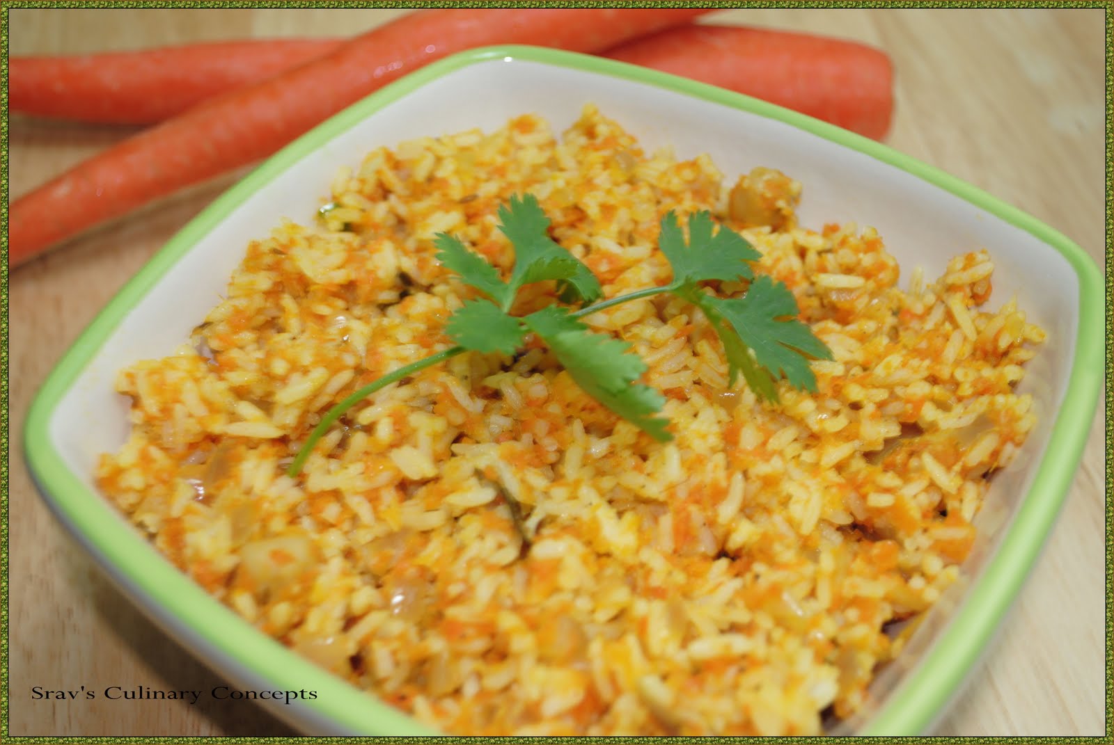 Srav's Culinary Concepts: Carrot Rice