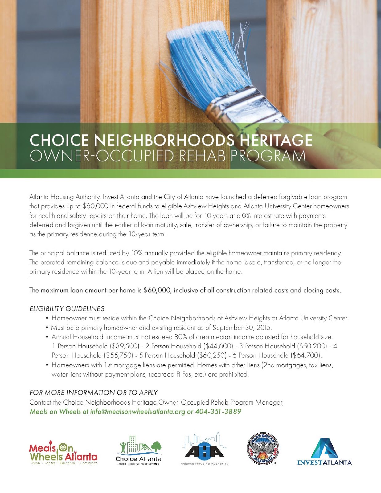 WENARBE1: Housing Rehab Program