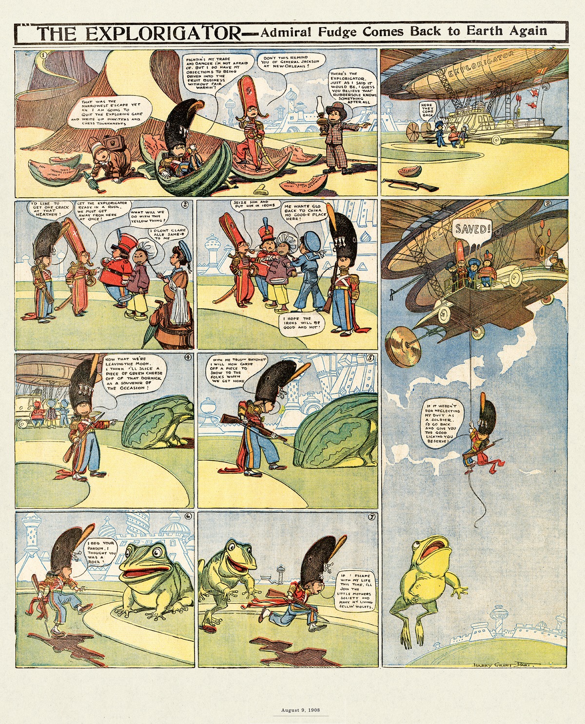 Hairy Green Eyeball 3: Early comic art — THE EXPLORIGATOR — 1908 ...