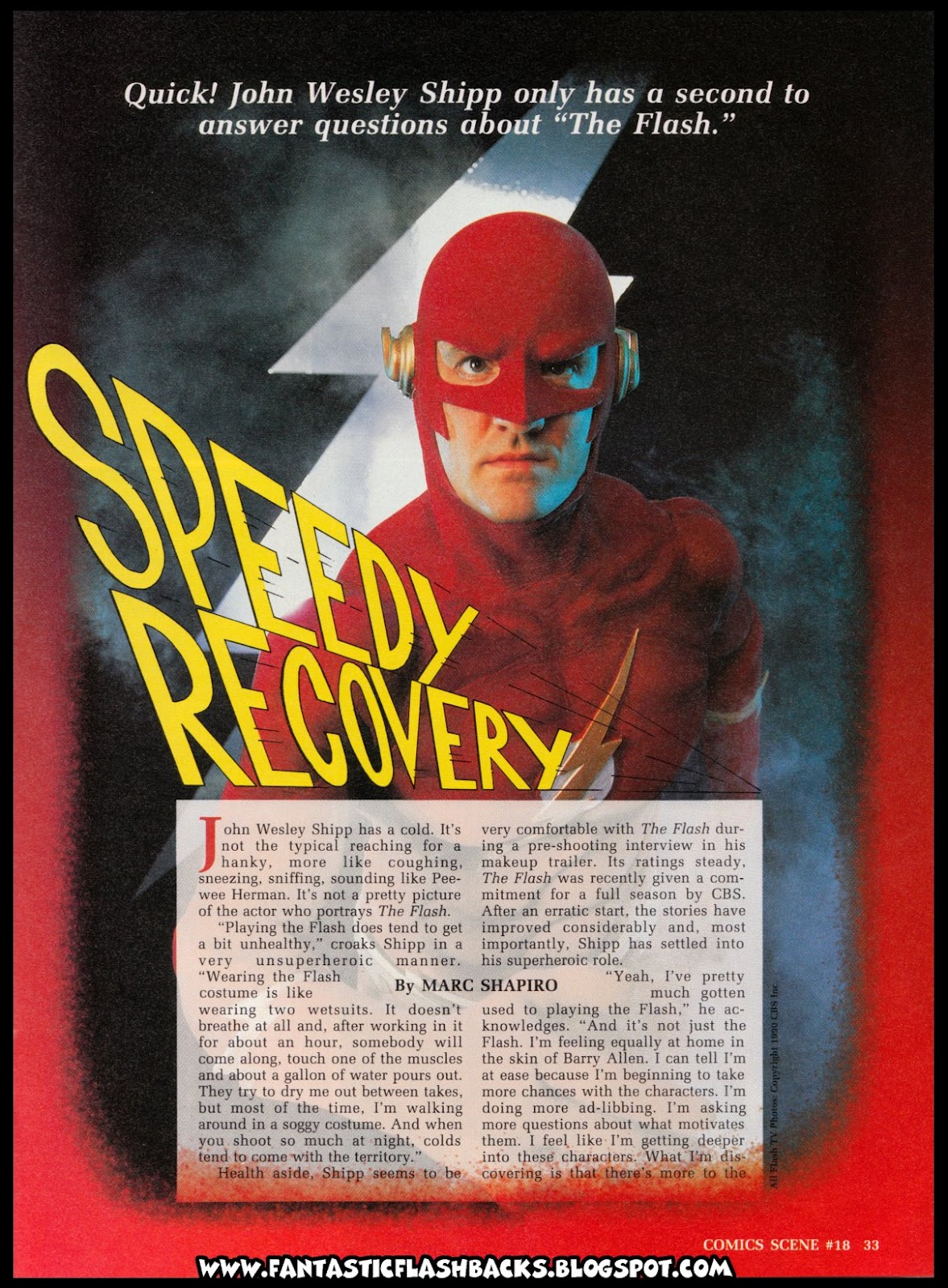 Fantastic Flashbacks: 1991 "The Flash" Comics Scene article