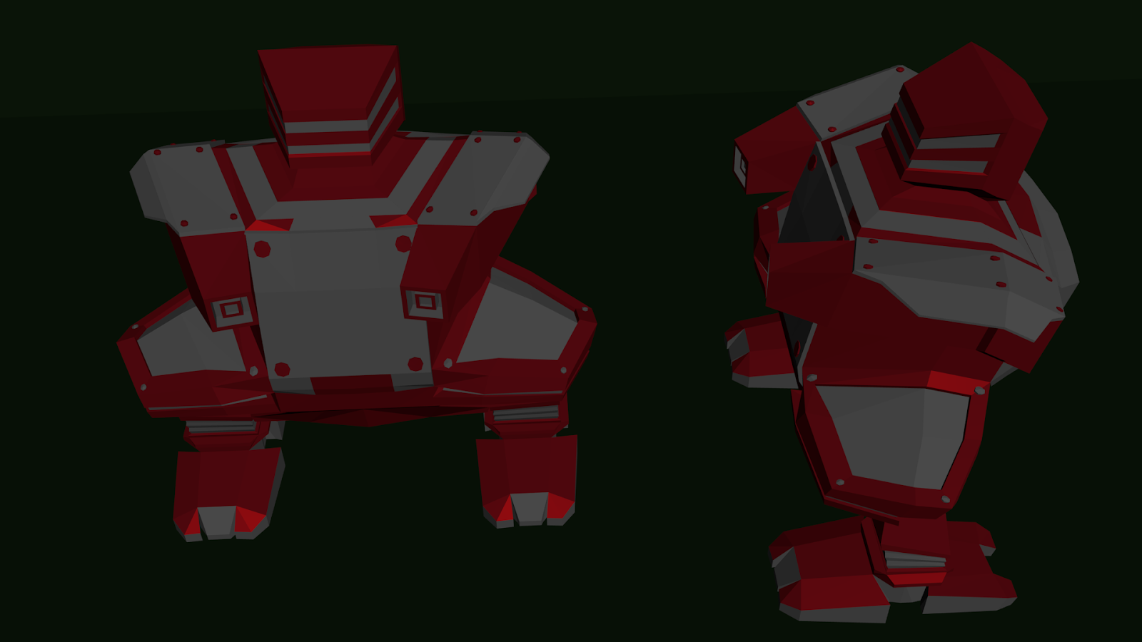 RCT : 3d Model Low Poly Robot (blend + fbx)