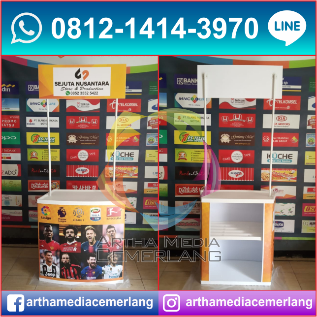 Meja Display Pameran, Meja Display Makanan, Meja Display Portable, Meja ...