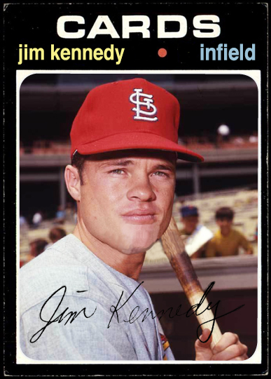 WHEN TOPPS HAD (BASE)BALLS!: NOT REALLY MISSING IN ACTION- 1971 JIM KENNEDY