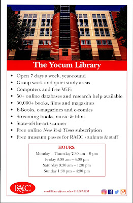 The Yocum Library Blog: Yocum Library Services to Help You Succeed at RACC