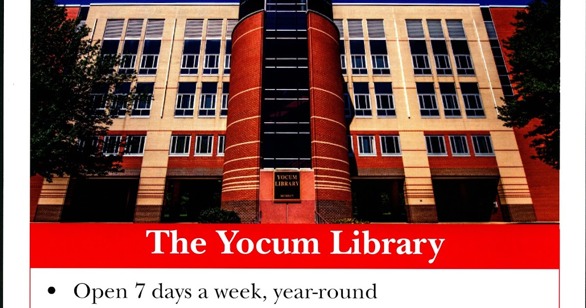 The Yocum Library Blog: Yocum Library Services to Help You Succeed at RACC
