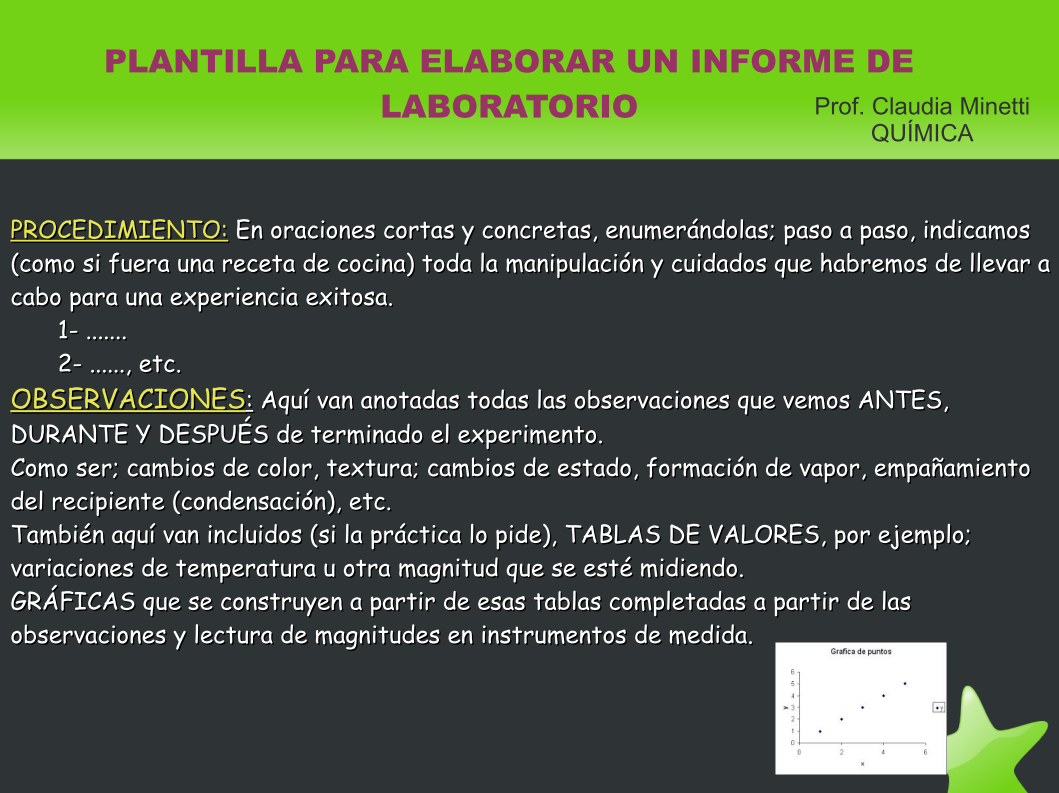 Ciencias FÍsico QuÍmicas CÓmo Elaborar Un Informe De Laboratorio