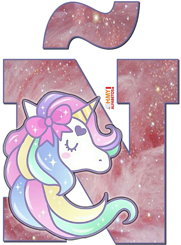 Abecedario Sueños de Unicornio. Unicorn Dreams Abc. - Oh my Alfabetos!