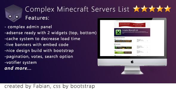 Codecanyon - Complex Minecraft Servers List v1.9