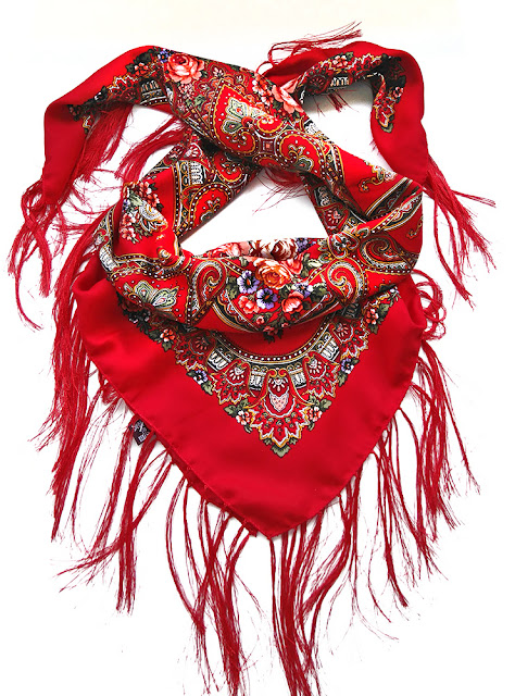 Esarfe rusesti din casmir, multe modele si culori