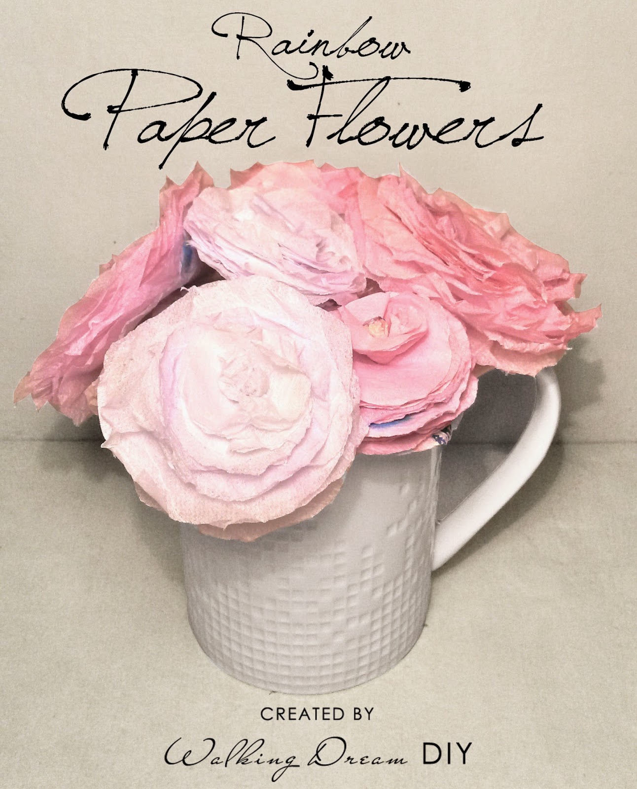 Walking Dream: Rainbow Paper Flower