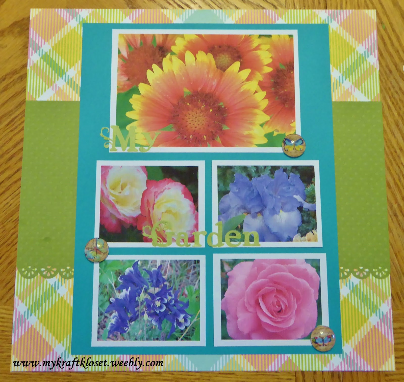 Craft Fantastic Blog: My Garden 12x12 Scrapbook Layout
