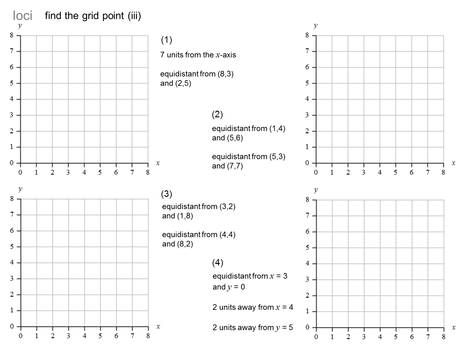 MEDIAN Don Steward mathematics teaching: grid loci