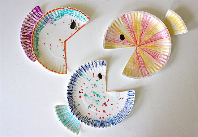 paper plate fish - MADE EVERYDAY