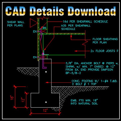 CAD Drawings Free Download: Construction Details 1 - CAD Drawings Download