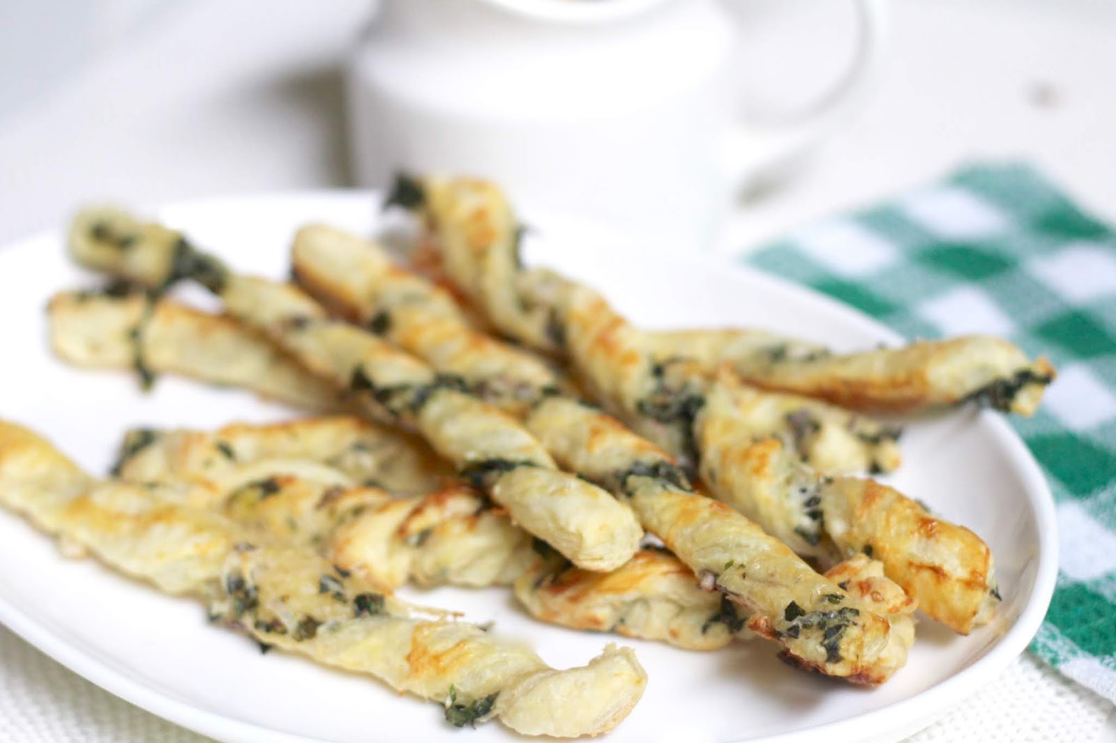 Ramp Basil Parmesan Puff Pastry Sticks – Diary of a Mad Hausfrau