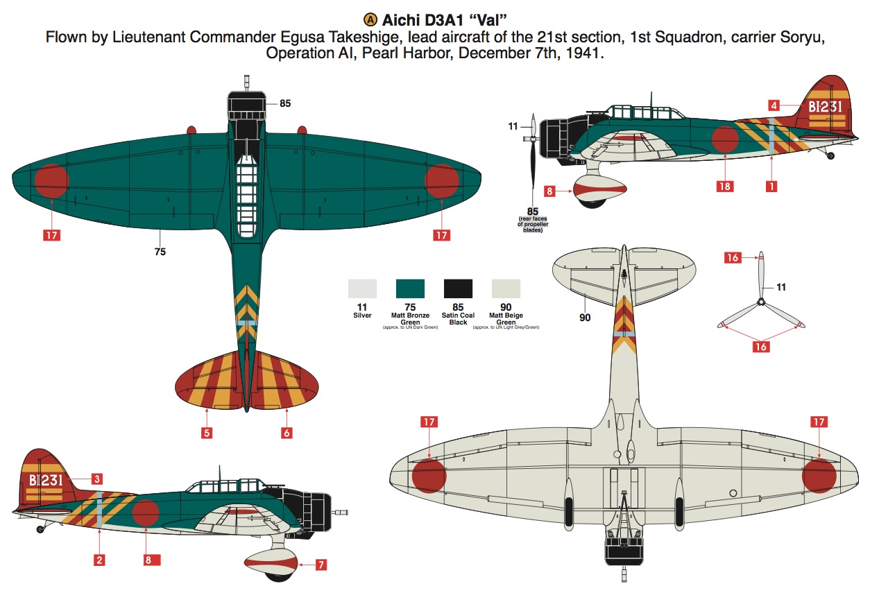 Aviation of Japan 日本の航空史: Airfix Aichi D3A1 Val Rides Again!