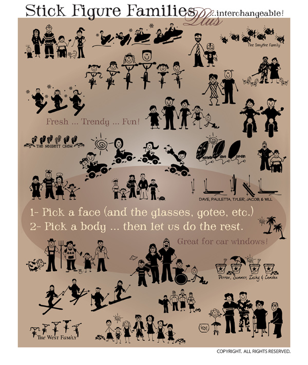 Vinyl Artistry & More: Stick Figures