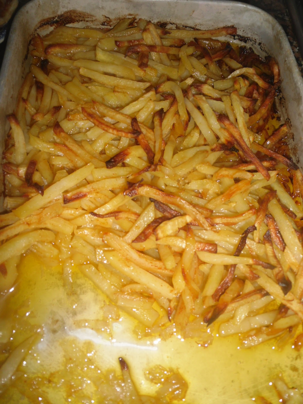 Receitinhas da Belinha Gulosa: Batatas aos palitos à padeiro