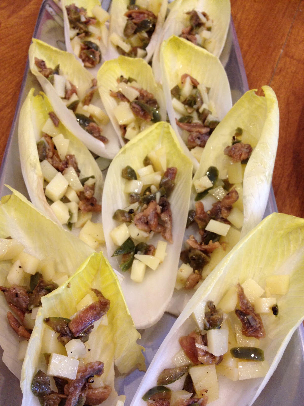 Little Italian Lady: Fresh Endives Stuffed with Olives, Anchovies, and ...