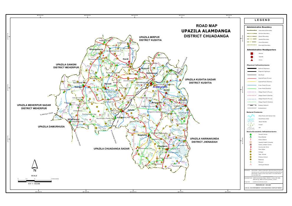 Mouza & Land Use Maps of Alamdanga Upazila, Chuadanga, Bangladesh ...