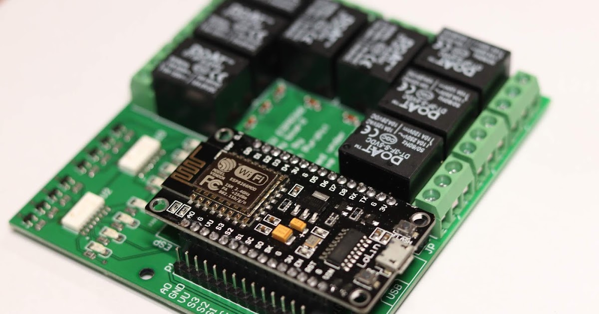 NodeMCU based 8 relay board for Internet of Things (IoT applications)