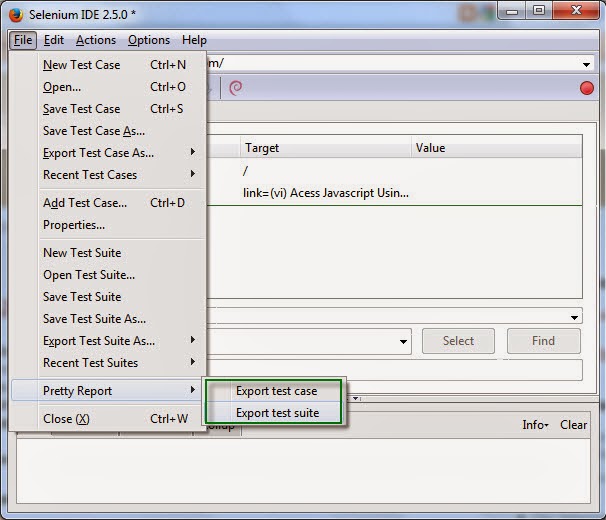 Testing In Easy Way Create Selenium Ide Test Report