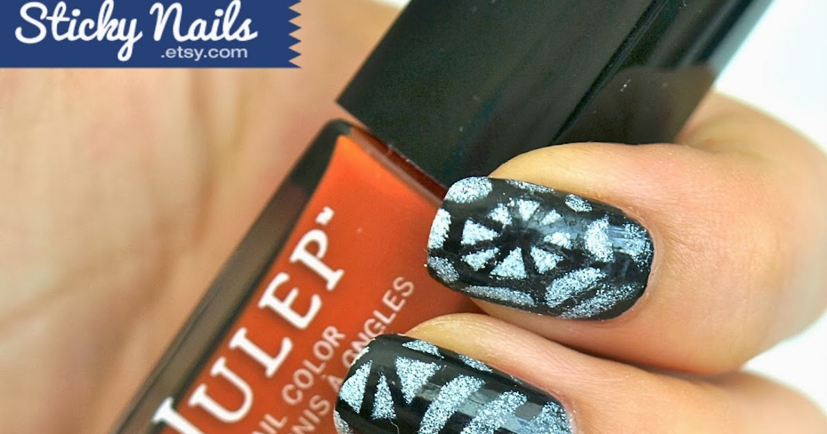 Sticky Nails Spiderwebs & Bats Nail Stencils: Review and Photos | The ...