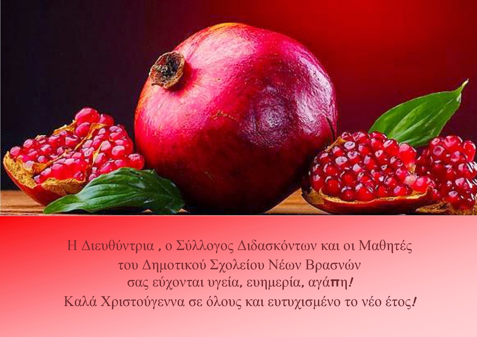 Στο τελευταίο θρανίο της Πάτρας: Ευχές Δημοτικού Σχολείου Νέων Βρασνών
