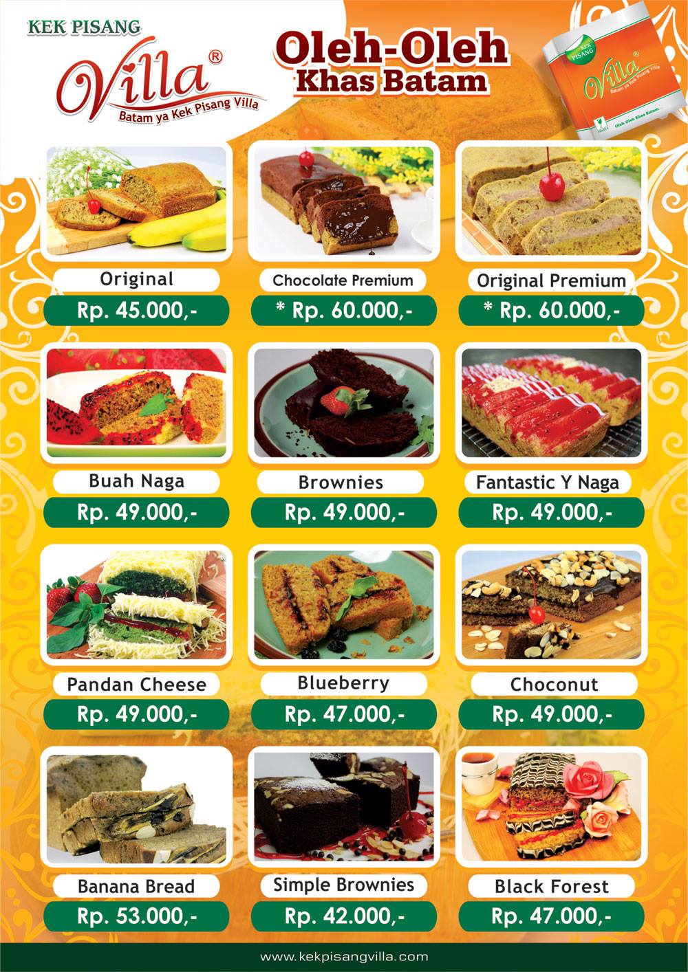 Villa Kek Pisang Oleh-oleh khas Batam Pertama Terbesar dan Berprestasi ...