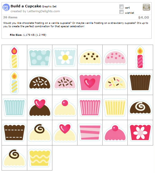 Under A Cherry Tree: Build-A-Cupcake! Cupcake Note Cards.