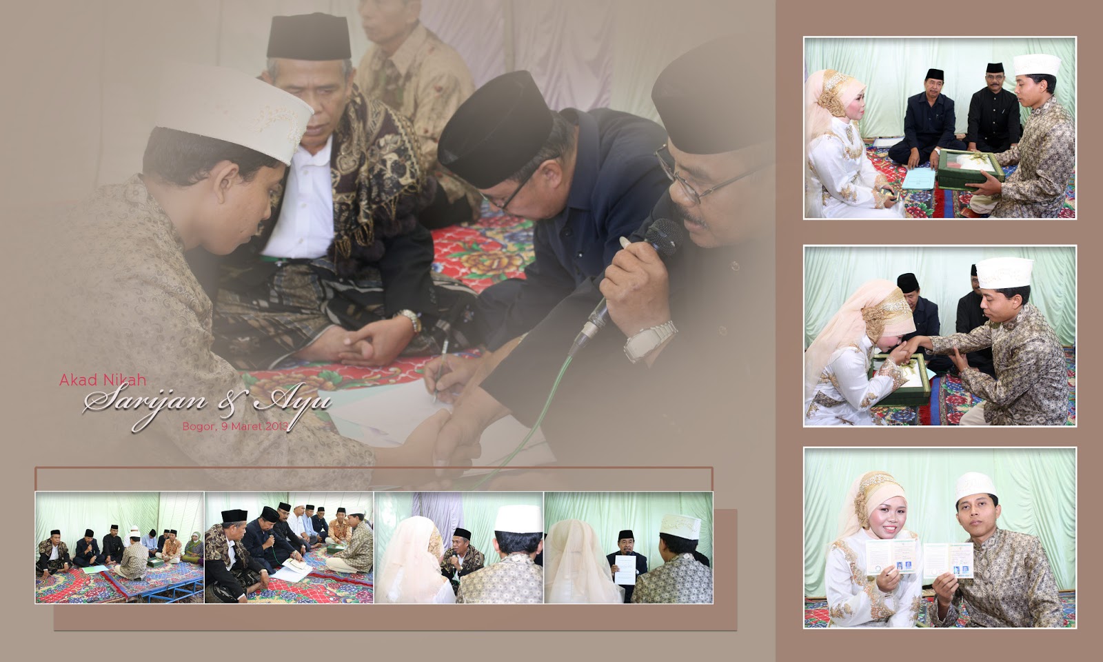 D&S - Wedding Photography: Foto Kolase Wedding Sarijan & Ayu