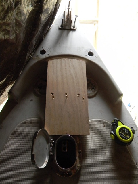 Ericson 25, Oystercatcher: Anchor, Chain Locker, and Anchor Roller ...