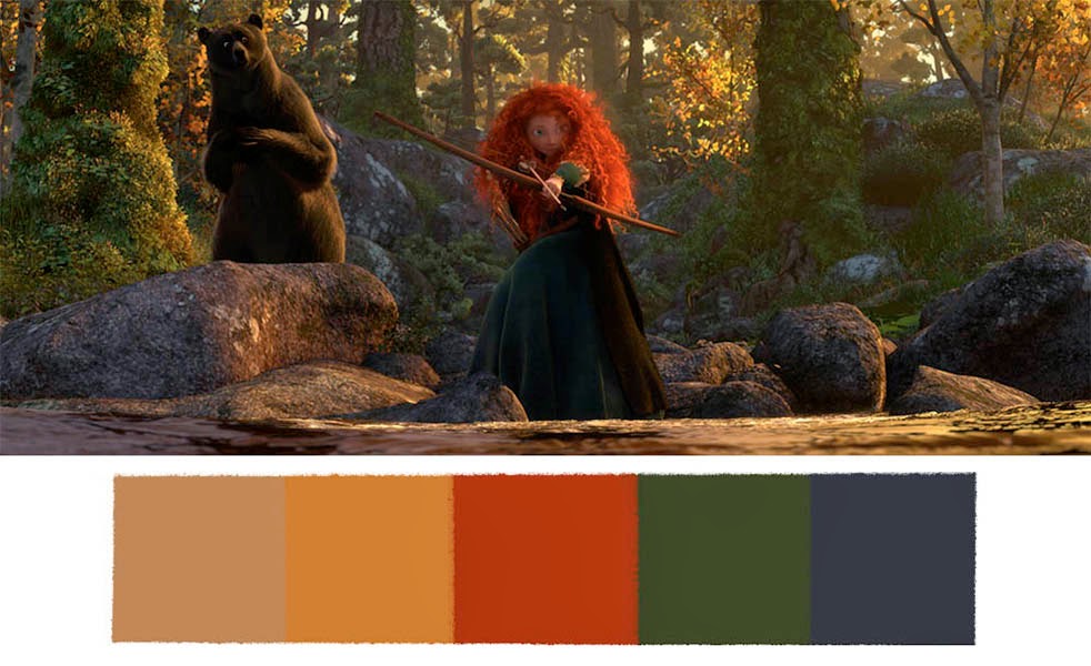 10 Wedding-Worthy Color Palettes from Pixar Movies ~ The Rebellious Brides