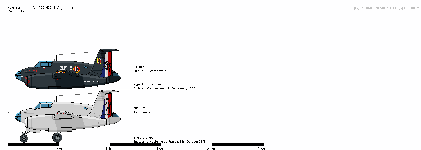 War Machines Drawn: Aérocentre SNCAC NC.1071