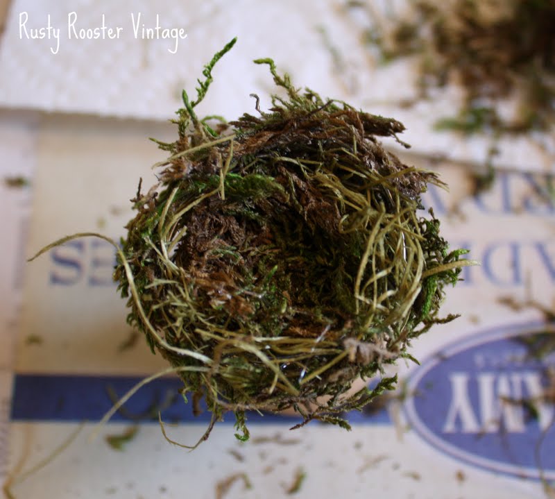 Rusty Rooster Vintage: Tutorial - Making bird's nests